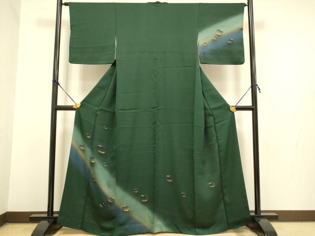■■■　サイズ　■■■ 身丈 163cm（肩から） 裄丈 63.5cm 袖丈 46.5cm　縫込み 7.5cm 袖幅 32.5cm 前幅 23cm 後幅 28.5cm 着物縫いこみ 内揚げ 4.5cm 裄 お袖側 約3cm　身頃側 約3.5...