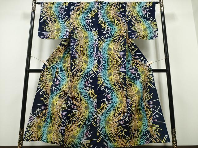 ■■■　サイズ　■■■ 身丈 151.5cm（肩から） 裄丈 64cm 袖丈 45cm　縫込み 1cm 袖幅 33cm 前幅 23cm 後幅 29.5cm 着物縫いこみ 内揚げ 1cm 裄 お袖側 約2.5cm　身頃側 約3.5cm ■■■...