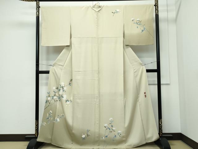 ■■■　サイズ　■■■ 身丈 166cm（肩から） 裄丈 66.5cm 袖丈 48.5cm　 縫込み 7cm 袖幅 33.5cm 前幅 24cm 後幅 29.5cm 着物縫いこみ 内揚げ 3cm 裄 お袖側 約 2cm　身頃側 約 0.5c...