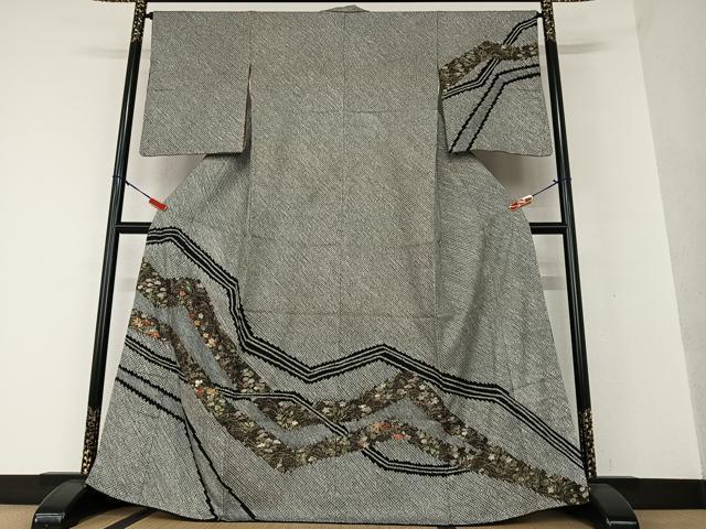 ■■■　サイズ　■■■ 身丈 167cm（肩から） 裄丈 65cm 袖丈 57cm　縫込み 3cm 袖幅 33.5cm 前幅 24cm 後幅 30.5cm 着物縫いこみ 内揚げ 4cm 裄 お袖側 約2cm　身頃側 約2.5cm ■■■　商...