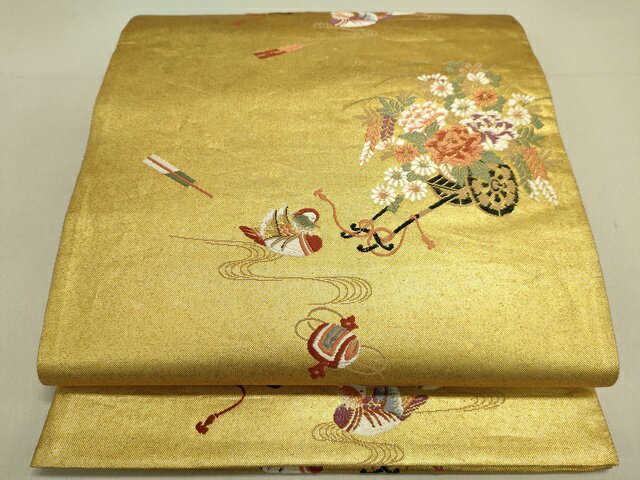 ■■■　サイズ　■■■ 長さ 432cm 幅 30.5cm程 ■■■　商品詳細　■■■ 【正絹】 状態は接写画像のように 裏地に薄い汚れがございますが その他表地は特に目立ったシミ汚れなどもなく大変良い状態です。 着用時には見えない部分にな...