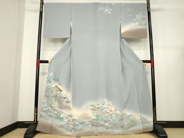 ■■■　サイズ　■■■ 身丈 165cm（肩から） 裄丈 68cm 袖丈 48.5cm　縫込み 4.5cm 袖幅 34cm 前幅 25cm 後幅 31cm 着物縫いこみ 内揚げ 4cm 裄 お袖側 約2cm　身頃側 約2cm ■■■　商品詳...