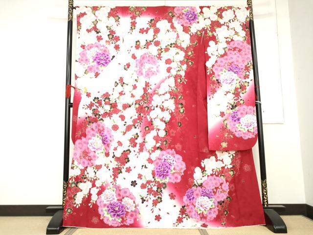 ■■■　サイズ　■■■ 身丈 168cm（肩から） 裄丈 68cm 袖丈 115cm　縫込み 6cm 袖幅 35.5cm 前幅 24.5cm 後幅 28.5cm 着物縫いこみ 内揚げ 3cm 裄 お袖側 約1.5cm　身頃側 約3cm ■■...