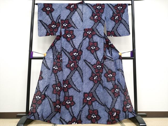 ■■■　サイズ　■■■ 身丈 163.5cm（肩から） 裄丈 63cm 袖丈 48cm　縫込み 4cm 袖幅 32.5cm 前幅 25cm 後幅 30cm 着物縫いこみ 内揚げ 0cm 裄 お袖側 約 2cm　身頃側 約 1cm ■■■　商...