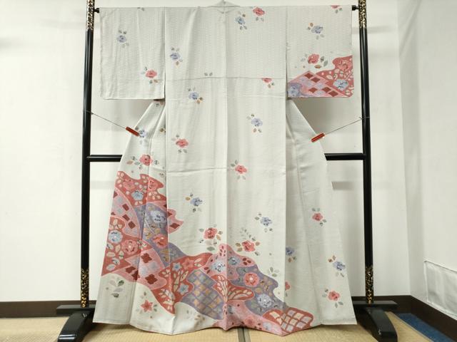 ■■■　サイズ　■■■ 身丈 165cm（肩から） 裄丈 65.5cm 袖丈 49.5cm　縫込み 10cm 袖幅 34cm 前幅 24.5cm 後幅 31cm 着物縫いこみ 内揚げ 5cm 裄 お袖側 約2cm　身頃側 約3cm ■■■　...