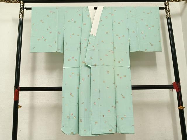 ■■■　サイズ　■■■ 身丈 114cm（肩から） 裄丈 63.5cm 袖丈 44.5cm　縫込み 5cm 袖幅 31cm 前幅 29.5cm 後幅 32cm 着物縫いこみ 内揚げ 5cm 裄 お袖側 約3cm　身頃側 約1cm ■■■　商...