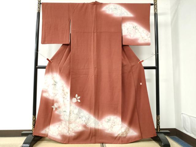 ■■■　サイズ　■■■ 身丈 165cm（肩から） 裄丈 66cm 袖丈 52cm　縫込み 4.5cm 袖幅 34.5cm 前幅 24cm 後幅 30cm 着物縫いこみ 内揚げ 8cm 裄 お袖側 約3cm　身頃側 約4cm ■■■　商品詳...