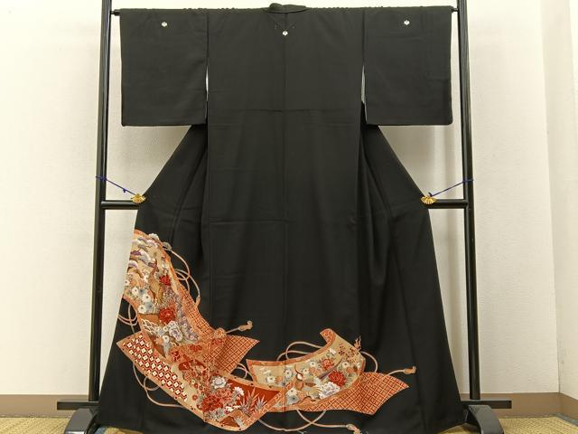 ■■■　サイズ　■■■ 身丈 166cm（肩から） 裄丈 65.5cm 袖丈 49cm　縫込み 5cm 袖幅 34.5cm 前幅 24.5cm 後幅 29cm 着物縫いこみ 内揚げ 0cm 裄 お袖側 約1cm　身頃側 約2.5cm ■■■...