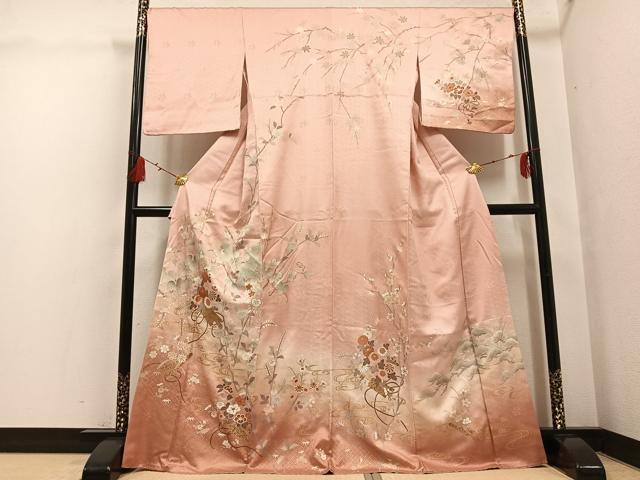 ■■■　サイズ　■■■ 身丈 166cm（肩から） 裄丈 67.5cm 袖丈 49cm　縫込み 1cm 袖幅 34.5cm 前幅 24.5cm 後幅 28.5cm 着物縫いこみ 内揚げ 0cm 裄 お袖側 約1cm　身頃側 約1cm ■■■...