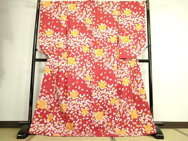 ■■■　サイズ　■■■ 身丈 173cm（肩から） 裄丈 67cm 袖丈 76cm　縫込み 4cm 袖幅 34cm 前幅 25cm 後幅 30cm 着物縫いこみ 内揚げ 1.5cm 裄 お袖側 約1.5cm　身頃側 約1.5cm ■■■　商...