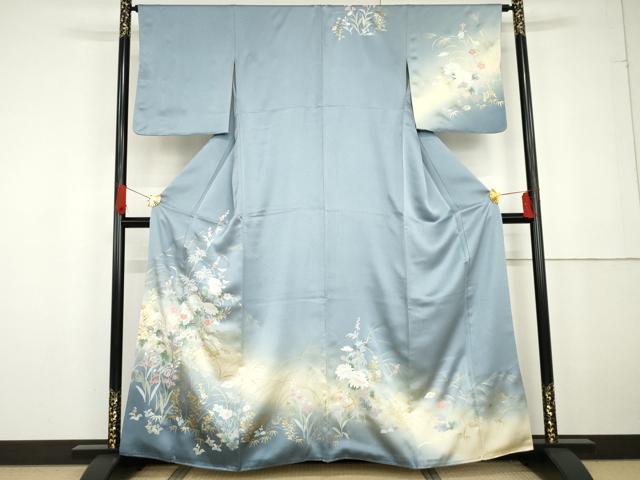 ■■■　サイズ　■■■ 身丈 159cm（肩から） 裄丈 64.5cm 袖丈 49cm　縫込み 6cm 袖幅 33.5cm 前幅 22.5cm 後幅 29cm 着物縫いこみ 内揚げ 5.5cm 裄 お袖側 約2cm　身頃側 約4cm ■■■...