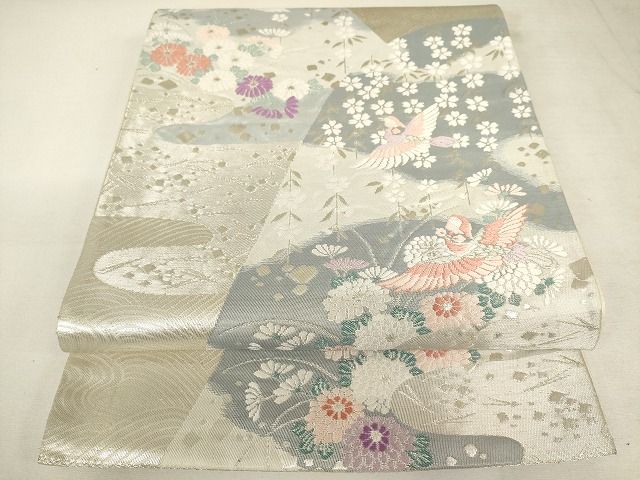 ■■■　サイズ　■■■ 長さ 416cm 幅 30cm程 ■■■　商品詳細　■■■ 【正絹・芯なし】 詳細に関しましては、画像をご確認ください。 大変上質な逸品になります。 お安く出品致しますので、是非この機会にいかがでしょうか？ ■■■　...