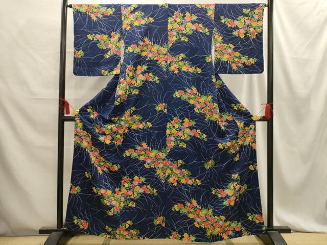 ■■■　サイズ　■■■ 身丈 160cm（肩から） 裄丈 64.5cm 袖丈 48cm　縫込み 5cm 袖幅 33cm 前幅 22cm 後幅 30cm 着物縫いこみ 内揚げ 0cm 裄 お袖側 約2.5cm　身頃側 約1.5cm ■■■　商...