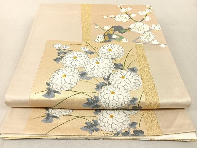 ■■■　サイズ　■■■ 長さ 424cm 幅 30cm程 ■■■　商品詳細　■■■ 【正絹・芯なし】 詳細に関しましては、画像をご確認ください。 大変上質な逸品になります。 お安く出品致しますので、是非この機会にいかがでしょうか？ ■■■　...
