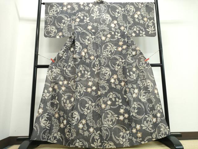 ■■■　サイズ　■■■ 身丈 162cm（肩から） 裄丈 66.5cm 袖丈 45cm　縫込み 3cm 袖幅 33.5cm 前幅 25.5cm 後幅 31.5cm 着物縫いこみ 内揚げ 3cm 裄 お袖側 約2.5cm　身頃側 約2cm ■...