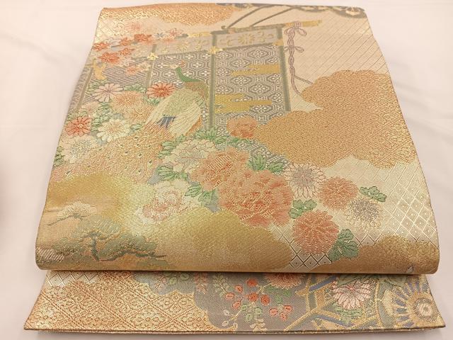 ■■■　サイズ　■■■ 長さ 424cm 幅 30cm程 ■■■　商品詳細　■■■ 【正絹】 詳細に関しましては、画像をご確認ください。 大変上質な逸品になります。 お安く出品致しますので、是非この機会にいかがでしょうか？ ■■■　注意事項...