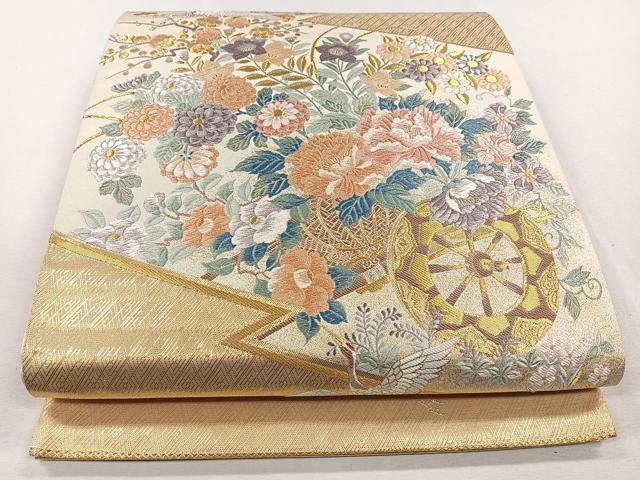 ■■■　サイズ　■■■ 長さ 436cm 幅 30.5cm程 ■■■　商品詳細　■■■ 【正絹・芯なし・関西仕立て】 詳細に関しましては、画像をご確認ください。 大変上質な逸品になります。 お安く出品致しますので、是非この機会にいかがでしょ...