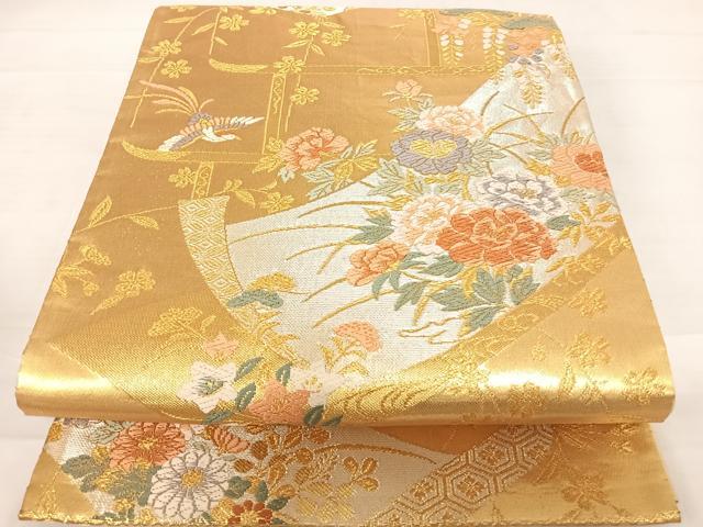 ■■■　サイズ　■■■ 長さ 428cm 幅 30.5cm程 ■■■　商品詳細　■■■ 【正絹・芯なし】 詳細に関しましては、画像をご確認ください。 大変上質な逸品になります。 お安く出品致しますので、是非この機会にいかがでしょうか？ ■■...