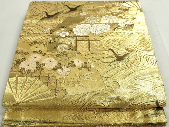 ■■■　サイズ　■■■ 長さ 432cm 幅 31cm程 ■■■　商品詳細　■■■ 【正絹・芯なし】 詳細に関しましては、画像をご確認ください。 大変上質な逸品になります。 お安く出品致しますので、是非この機会にいかがでしょうか？ ※2種類...