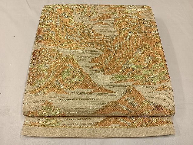 ■■■　サイズ　■■■ 長さ 424cm 幅 30.5cm程 ■■■　商品詳細　■■■ 【正絹・芯なし・関西仕立て】 詳細に関しましては、画像をご確認ください。 大変上質な逸品になります。 お安く出品致しますので、是非この機会にいかがでしょ...