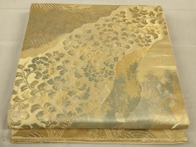 ■■■　サイズ　■■■ 長さ 440cm 幅 30.5cm程 ■■■　商品詳細　■■■ 【正絹・芯なし・関西仕立て】 詳細に関しましては、画像をご確認ください。 大変上質な逸品になります。 お安く出品致しますので、是非この機会にいかがでしょ...