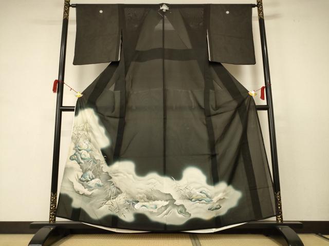 ■■■　サイズ　■■■ 身丈 158.5cm（肩から） 裄丈 63cm 袖丈 49cm　縫込み 8.5cm 袖幅 32cm 前幅 25cm 後幅 30cm 着物縫いこみ 内揚げ 6cm 裄 お袖側 約2cm　身頃側 約2cm ■■■　商品詳...