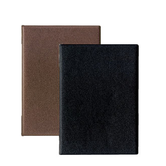 商品名 メニューファイル　A4/4ページ 品番 MN-153 色&nbsp; 黒、茶 仕様 特長：厳選された個性豊かなメニューファイル。 落ち着いた雰囲気のレーザー調の表紙です。 ページ追加が出来るクリップタイプ。 ●規格：A4縦型 ●表紙...