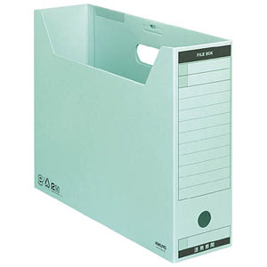 商品名 ファイルボックス-FS（Bタイプ） B4 品番 B4-LFBN-B 仕様 特長：色厚板紙製ファイルボックス。スタンダードタイプです。 ●組み立ては、ワンタッチ式で簡単です。 ●表面に特殊コーティングを施していますので、汚れにくくなっ...