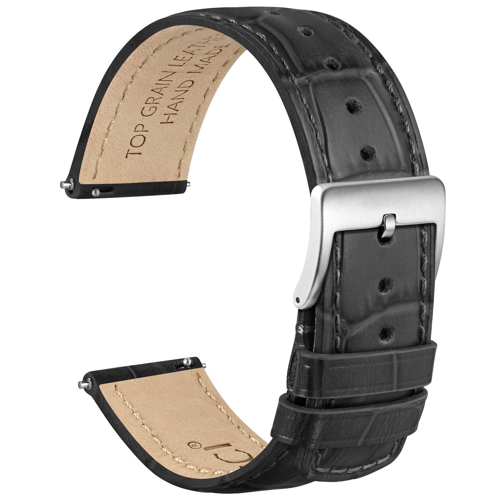 商品情報商品の説明主な仕様 トップグレインレザー（Top Grain leather）を使用しており、強度・耐久性・通気性ともに最高ランクの牛革であり、縫製が丁寧で、安心して長くご愛用いただけます。バンドのエッジはヘリ返し仕立てになっており...