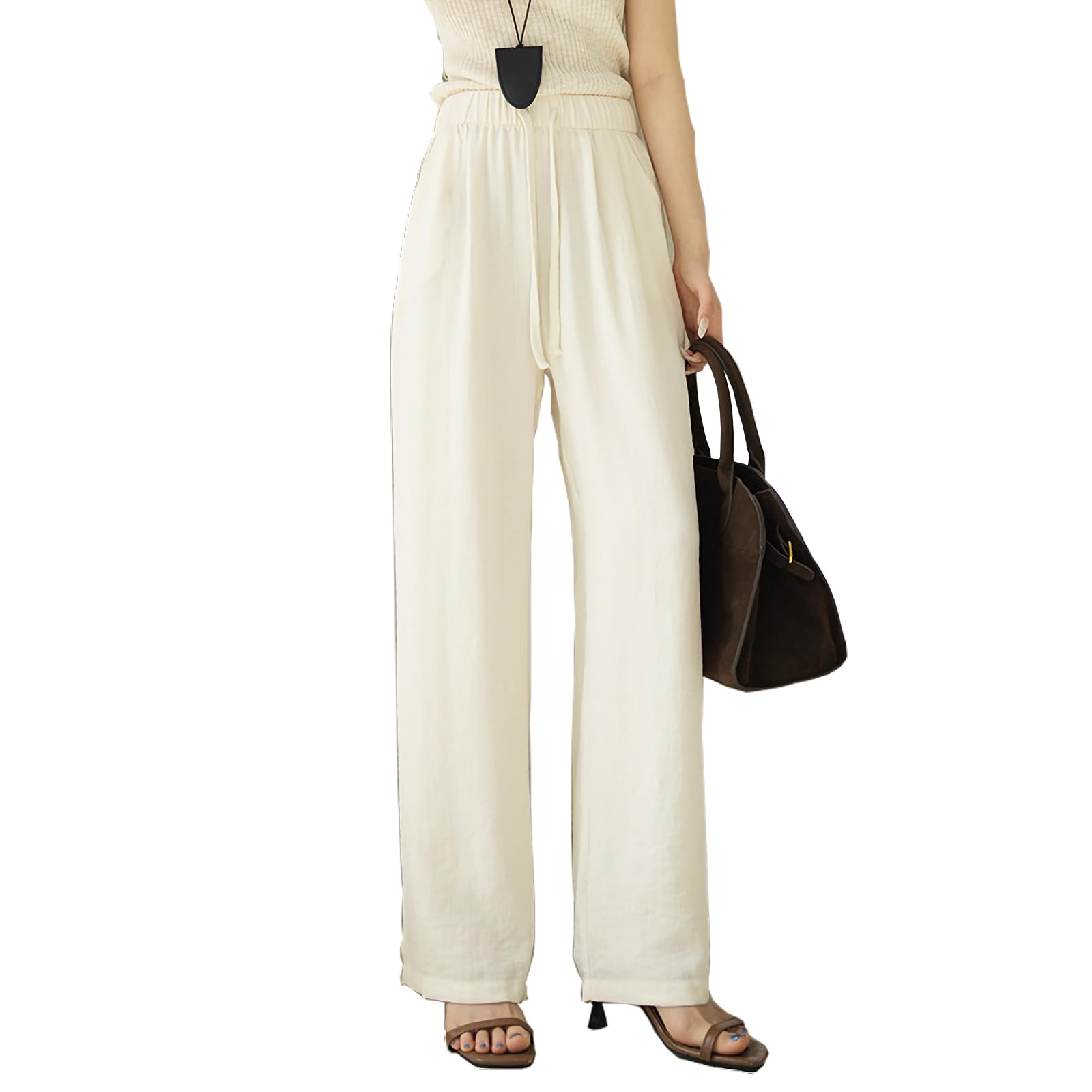 商品情報商品の説明主な仕様 [通気性と吸湿性に優れ]ワイドパンツは通気性と吸湿性に優れたリネン製で、肌表面の汗を素早く吸収・発散し、肌をドライで快適な状態に保ちます。着心地がよく、特に春夏の季節や暑い天候に適しています。[体型カバー]ロング...