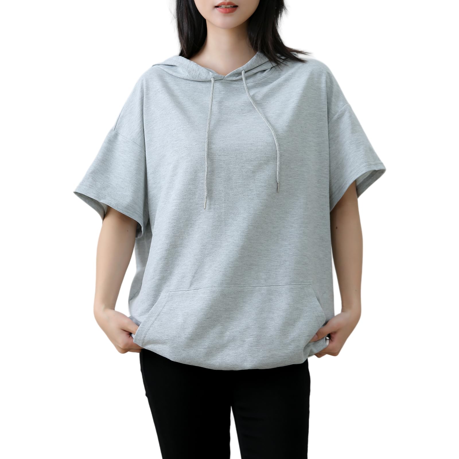 商品情報商品の説明主な仕様 【レディース向けのフード付き tシャツ】韓国ファッションデザインを採用したtシャツは、リラックスした雰囲気を演出してくれます。フード付き、ポケット、リブ裾などのデザイン、女性のかわいいスタイルを完成し、使い勝手の...