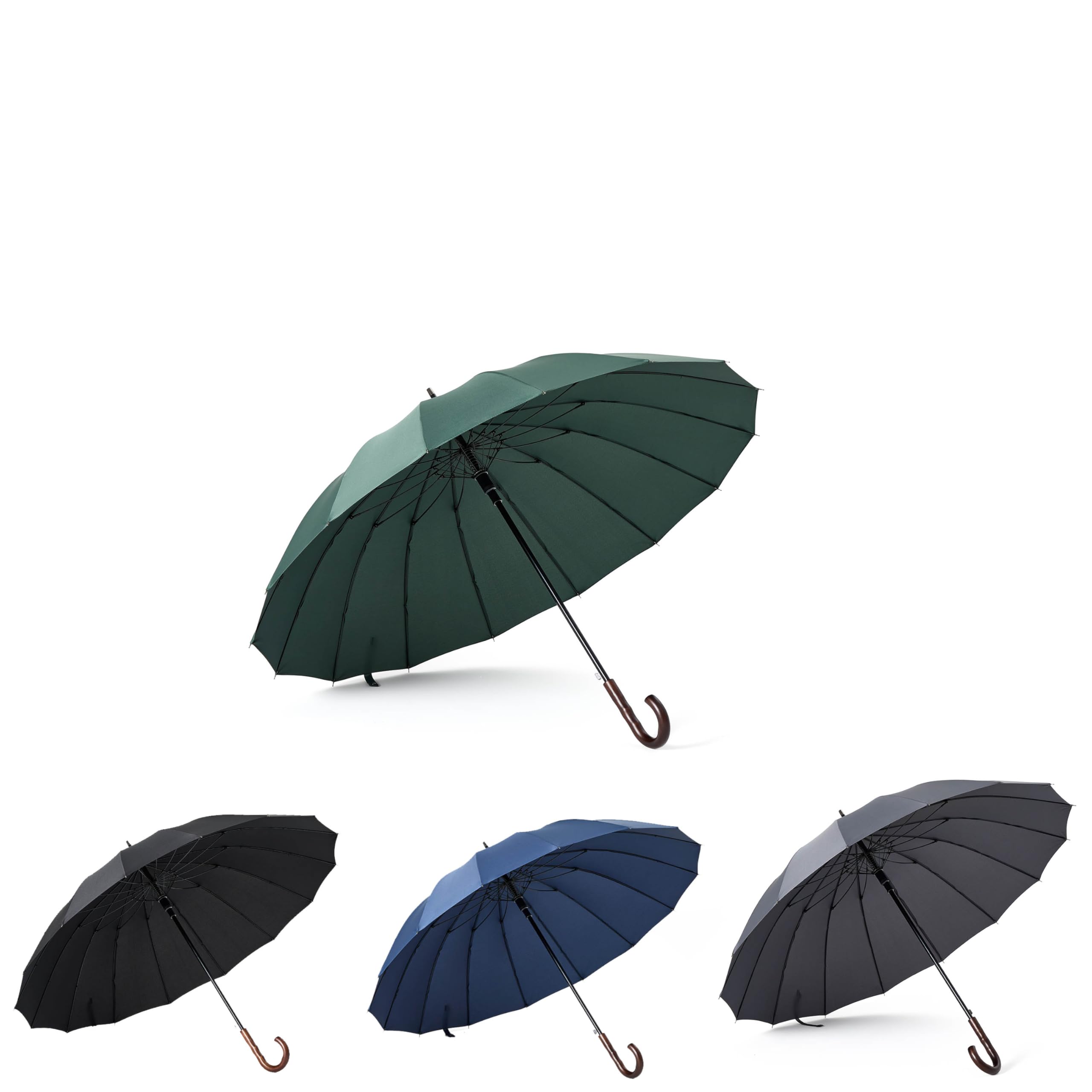 商品情報商品の説明説明 Aiyoupin傘 メンズ おしゃれ 125cm 長傘 大き 雨傘 紳士傘 16本骨 耐風 耐水 悪天候 高強度グラスファイバー J木製ハンドル 傘 軽量 メンズ ワンクリックで開く 男女兼用主な仕様 【傘の仕様】：...