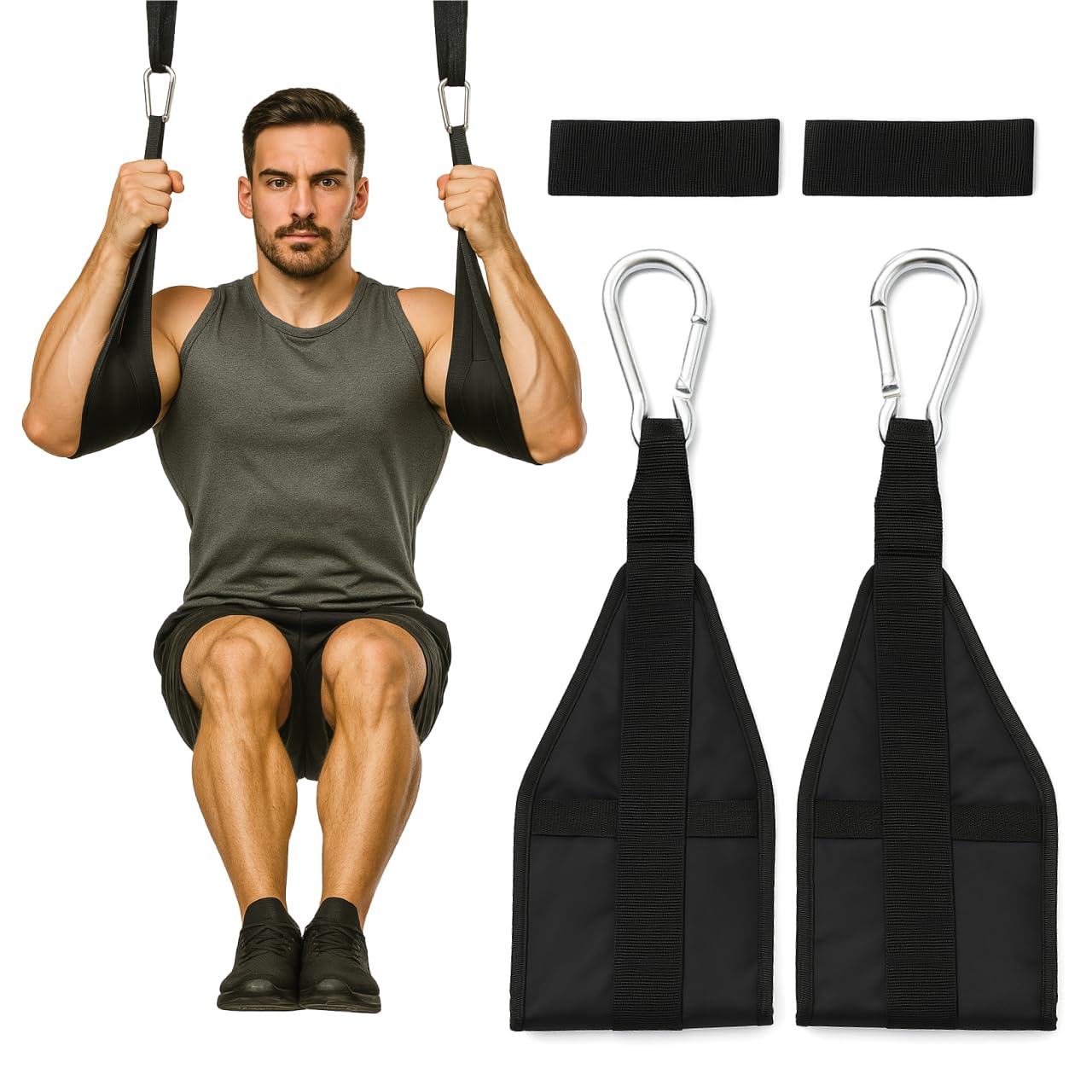 商品情報商品の説明主な仕様 7個のこだわりがつまったアブストラップ1.クッション性抜群で快適フィット 耐荷重150kgbr2.高耐久素材で長持ち3.ワンタッチ装着で時短トレーニング4.左右2本セットでバランス強化5.軽量コンパクトで持ち運び...