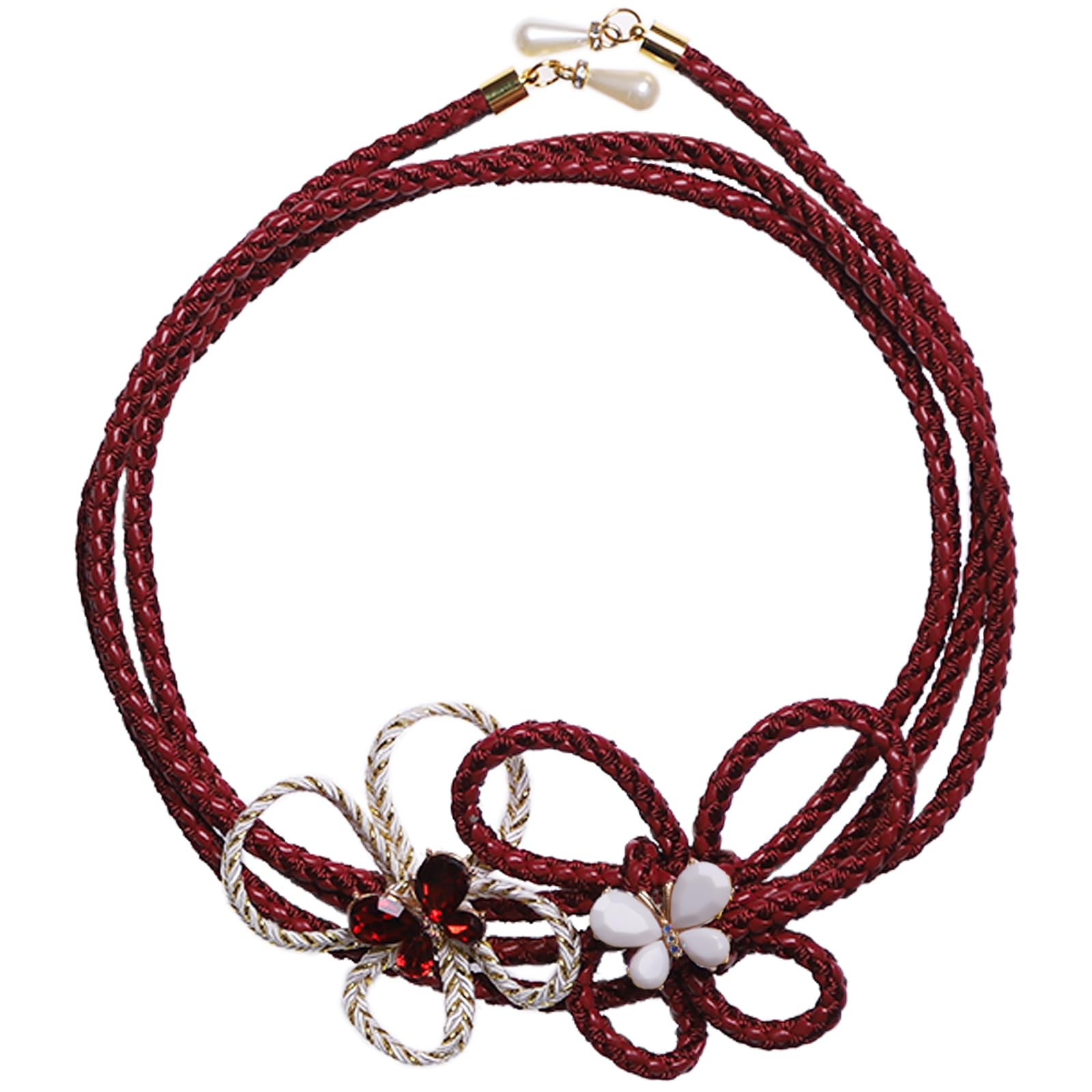 商品情報商品の説明主な仕様 【商品仕様】[サイズ]（紐）長さ約155cmx太さ約6mm [素材]ポリエステル　レザー　フェイクパール　合金【幅広く活躍】キュートで立体感のある帯飾り、1本です。巻くだけで簡単にアクセントを加えらますので、成人...