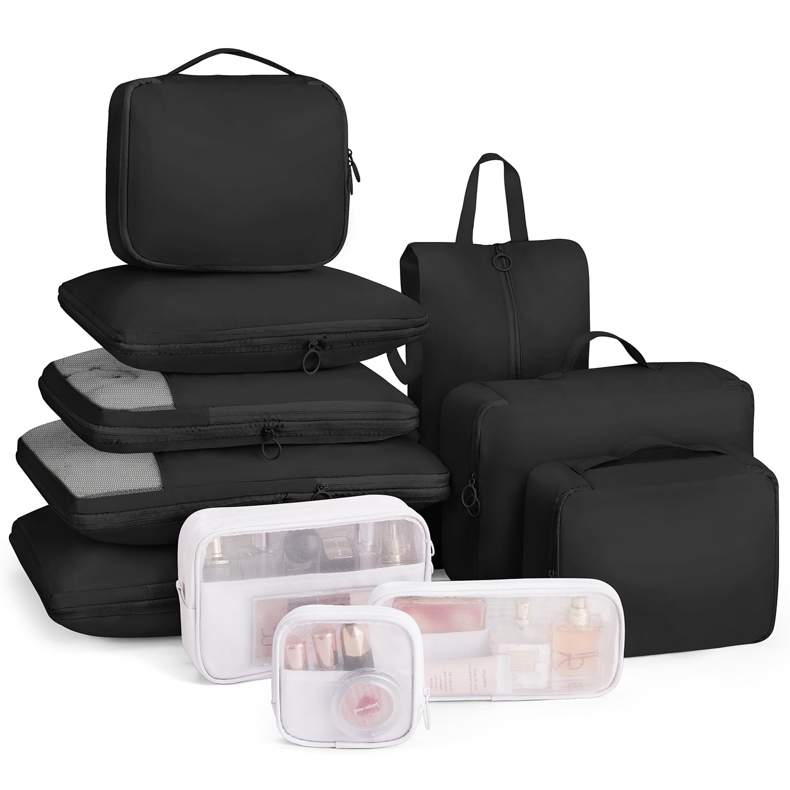 商品情報商品の説明主な仕様 スペース節約収納性が高い：ファスナーで圧縮することで、衣類スペースを節約することができます！見た感じは小さい圧縮バッグですが、実際は多くの衣類が入りますお得な11点セット：トラベルポーチセット内容：衣類圧縮収納ポ...