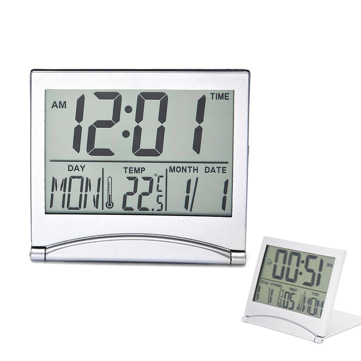 商品情報商品の説明この目覚まし時計は、時計、アラーム、カレンダー、温度計、ストップウォッチなど多機能を備えており、時間を効果的に管理し、より整頓された便利な生活を提供します。主な仕様 【多機能デザイン】：この目覚まし時計は時刻、アラーム、カ...