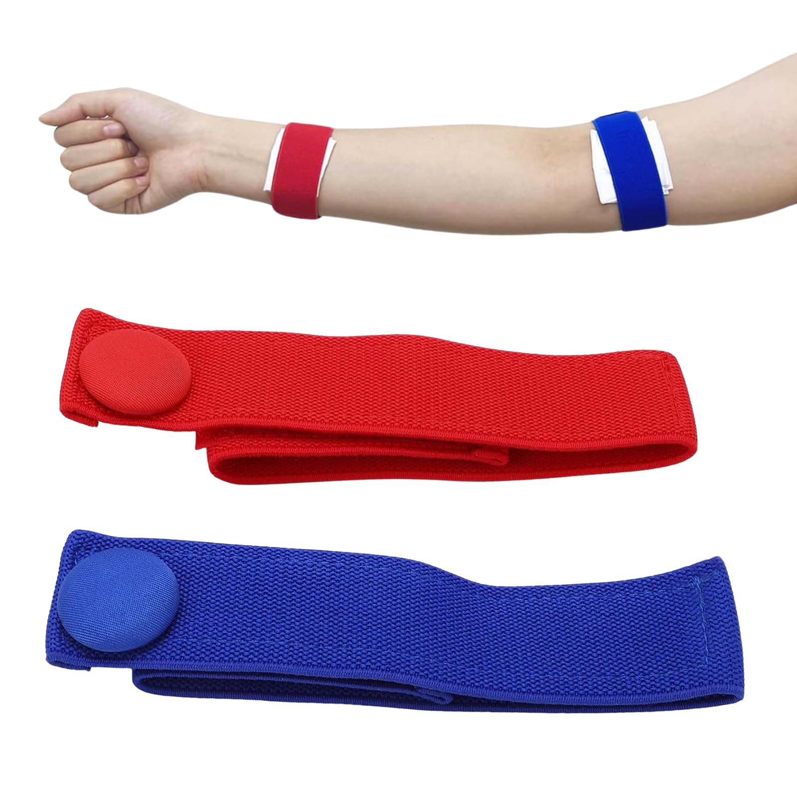 商品情報商品の説明主な仕様 【固定止血】この止血バンドは幅3.2cmの標準サイズで、マジックテープにより簡単に固定し、より圧迫したい時は点圧ボタンを利用できます。使用時両色で見分けやすく、動脈端は赤で静脈端は青で、肌に優しいい素材で刺激しま...