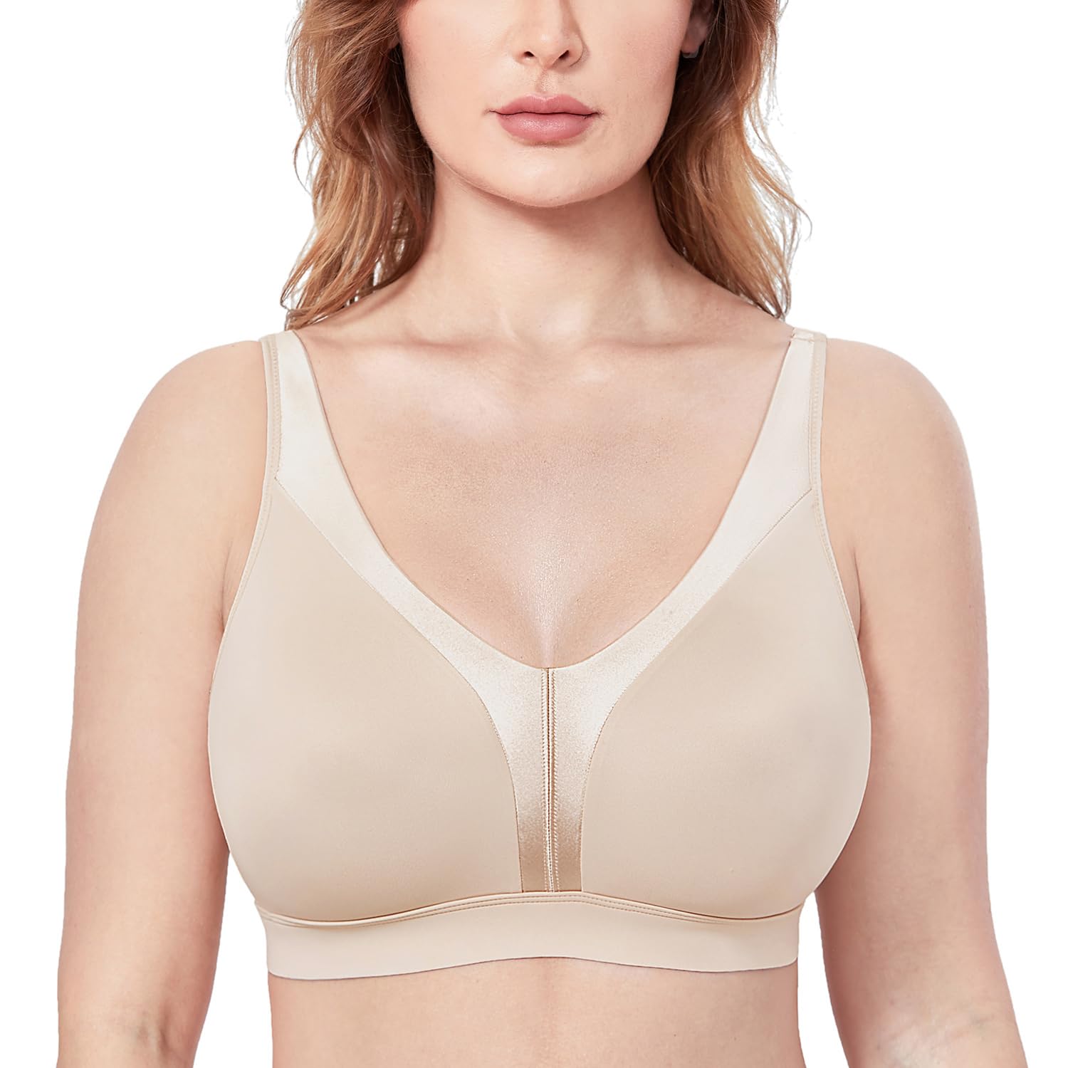 商品情報商品の説明説明 ノーパッド、ノンワイヤーでバストに優しくフィットし自然なバストラインを作ります。 余計なボリュームをプラスしたくないグラマーバストさんのためにデザインされたフルカップブラジャーで、豊かなバストをきれいに、より美しく魅...