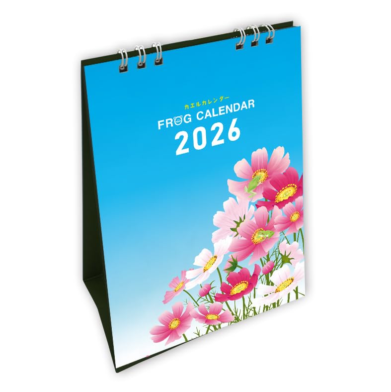 商品情報商品の説明カエルカレンダー。 卓上縦長タイプ（2026年版）です。 イラスト&デザイン 伊豆つぐみ テーブルやデスク、お部屋の彩りになれること間違いなし！！！ お手軽に、カエルを楽しめるカレンダーになっています。 卓上縦長カレンダー...