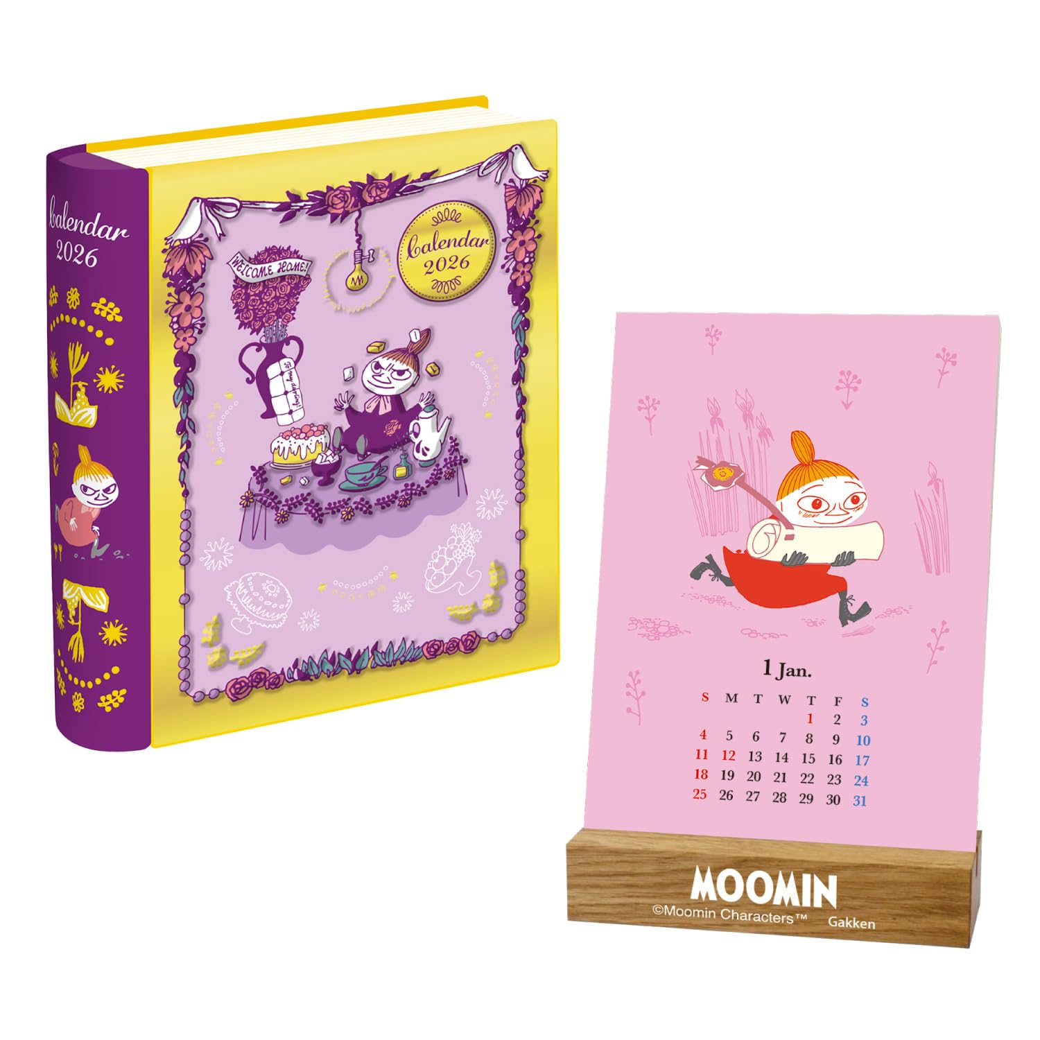 商品情報商品の説明まるで雑貨のように楽しめる、BOOK型の缶ケースに収められたリトルミイの2026年デスクカレンダー！ 缶の中にはカレンダーと、「MOOMIN」ロゴ入りの木製スタンドが入っています。 カレンダーを使い終わった後も、小物入れや...