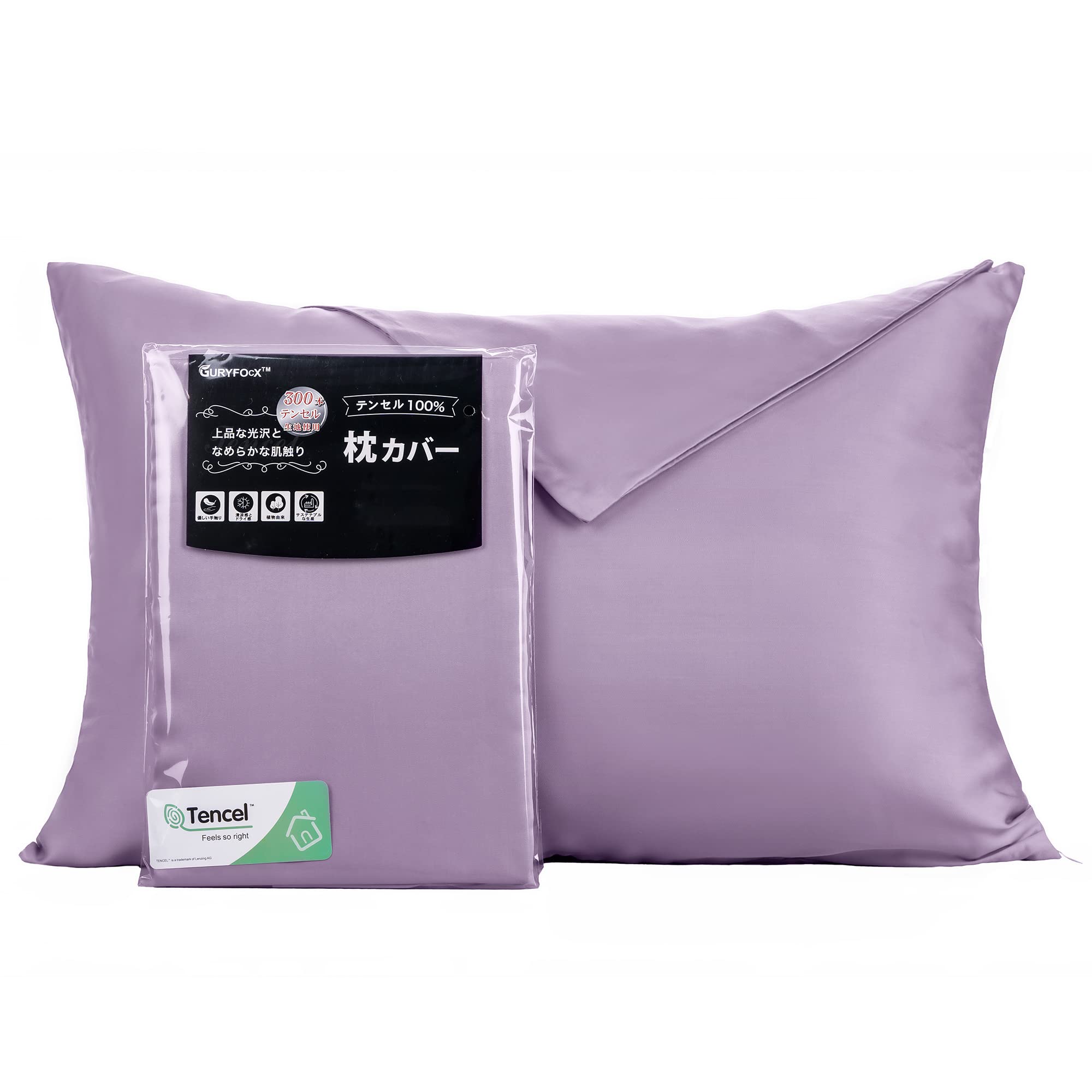 商品情報商品の説明主な仕様 【商品仕様】天然テンセル100%(リヨセル繊維)　◆ご注文前にご確認ください：本品は「枕カバー」「30x50-35x50cm兼用」「ラベンダー」です。【サイズ】約37x52cm。一枚。直方体状圧縮簡易梱包でお届け...