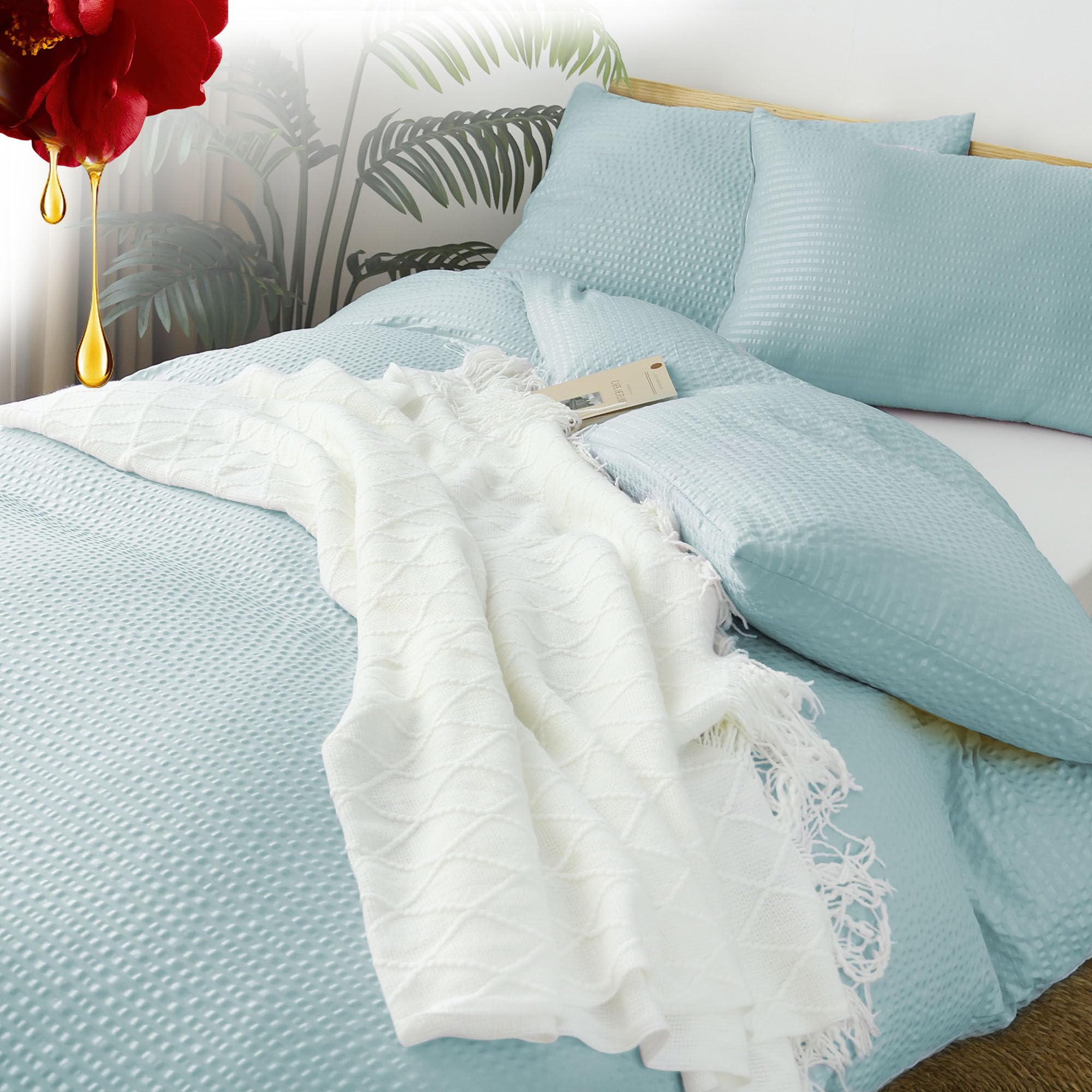 商品情報商品の説明主な仕様 【シアサッカー風生地】掛け布団カバーはサラッとドライタッチな表面がポコポコとしたシアサッカー風の素材を使用。シアサッカーとはさらりとした感触で肌ざわりもよく、涼しくて快適な夏にオススメの素材です。くしゆくしゅした...