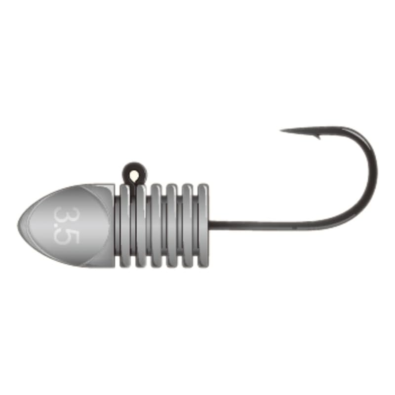 商品情報商品の説明ジグヘッドに何故リブが入っていないのか？をコンセプトに開発。 XESTAワームと同等のリブを設けワームヘッドとの一体感が生まれ安定した姿勢とアクションを発生させることに成功。 ヘッド先端部を削り込むことで軽怏に左右へダート...