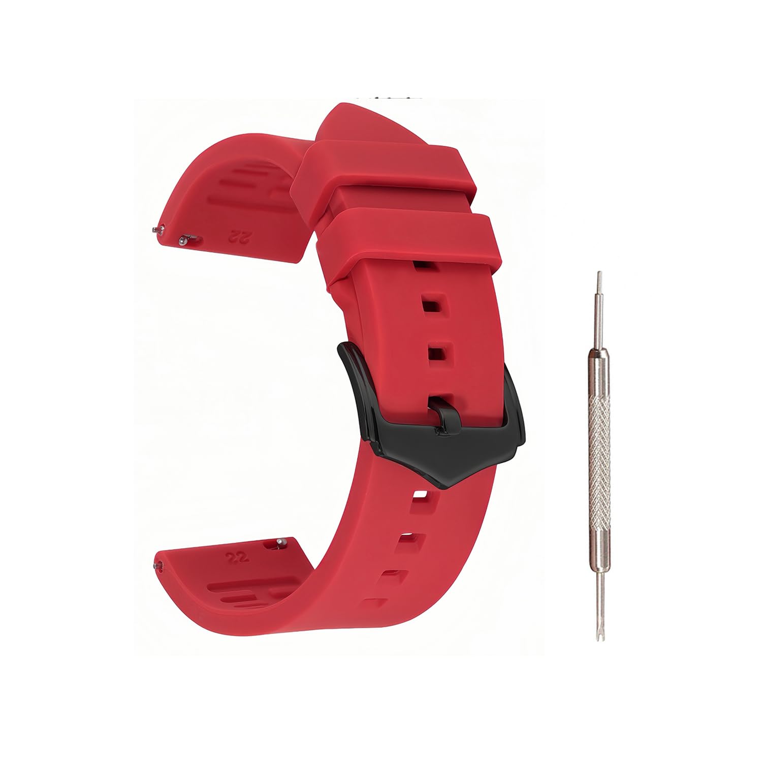 商品情報商品の説明主な仕様 時計ベルトの装着感を重視し、手触りが良い高質シリコンで作られており、ベルトの裏面は通気・排汗の設計になっており、汗や水に濡れても乾きが早く爽やかにご利用いただけます。包装の内容 ： イージークイックピン付きシリコ...