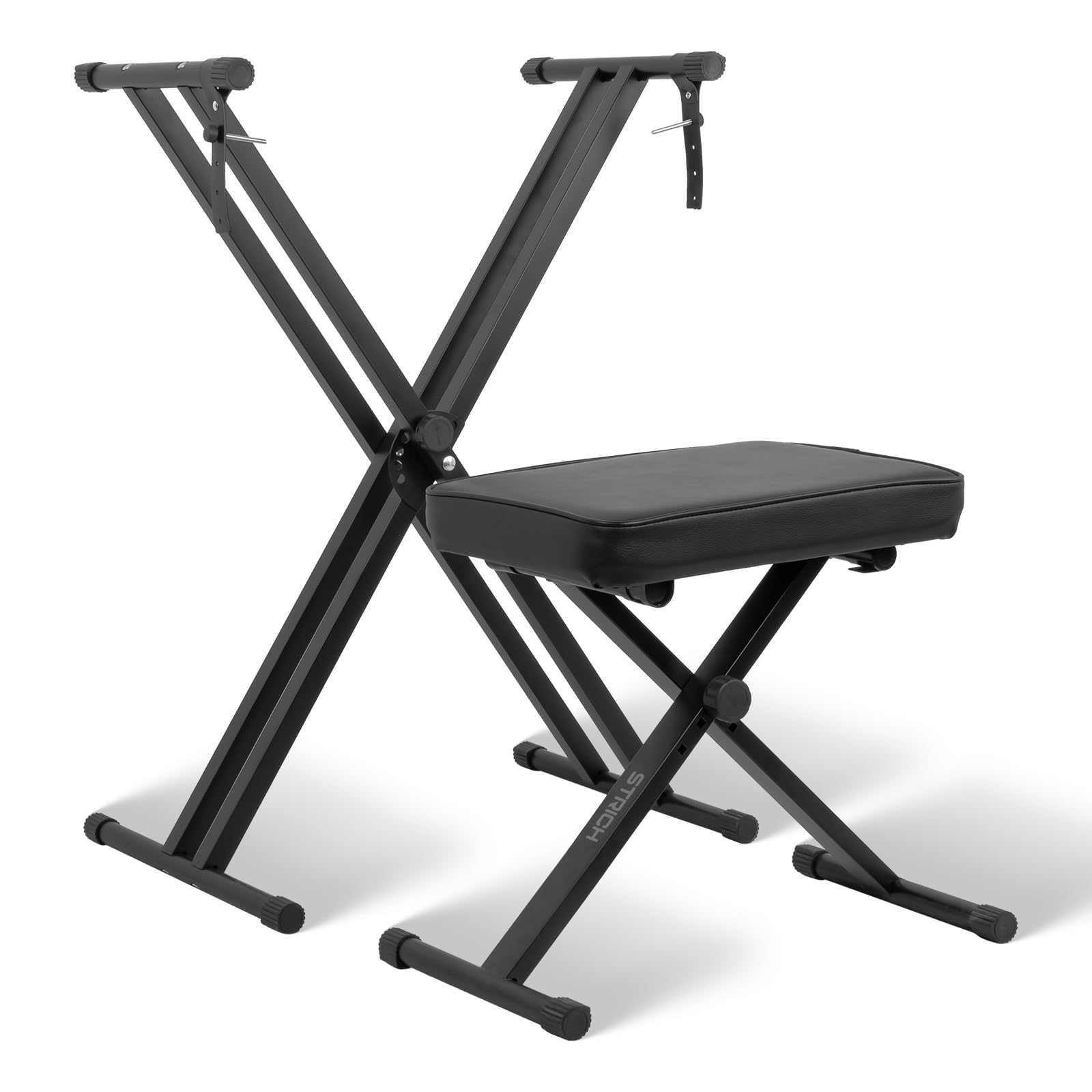 商品情報商品の説明主な仕様 【耐久性に優れた素材】SKT-01 X型キーボードスタンドは、頑丈な合金鋼製で、表面塗装により錆を防止。厚みのある柔らかなX型ベンチの座面は、長時間の演奏でも快適に座れるよう設計されています【高さ調整が簡単で幅広...