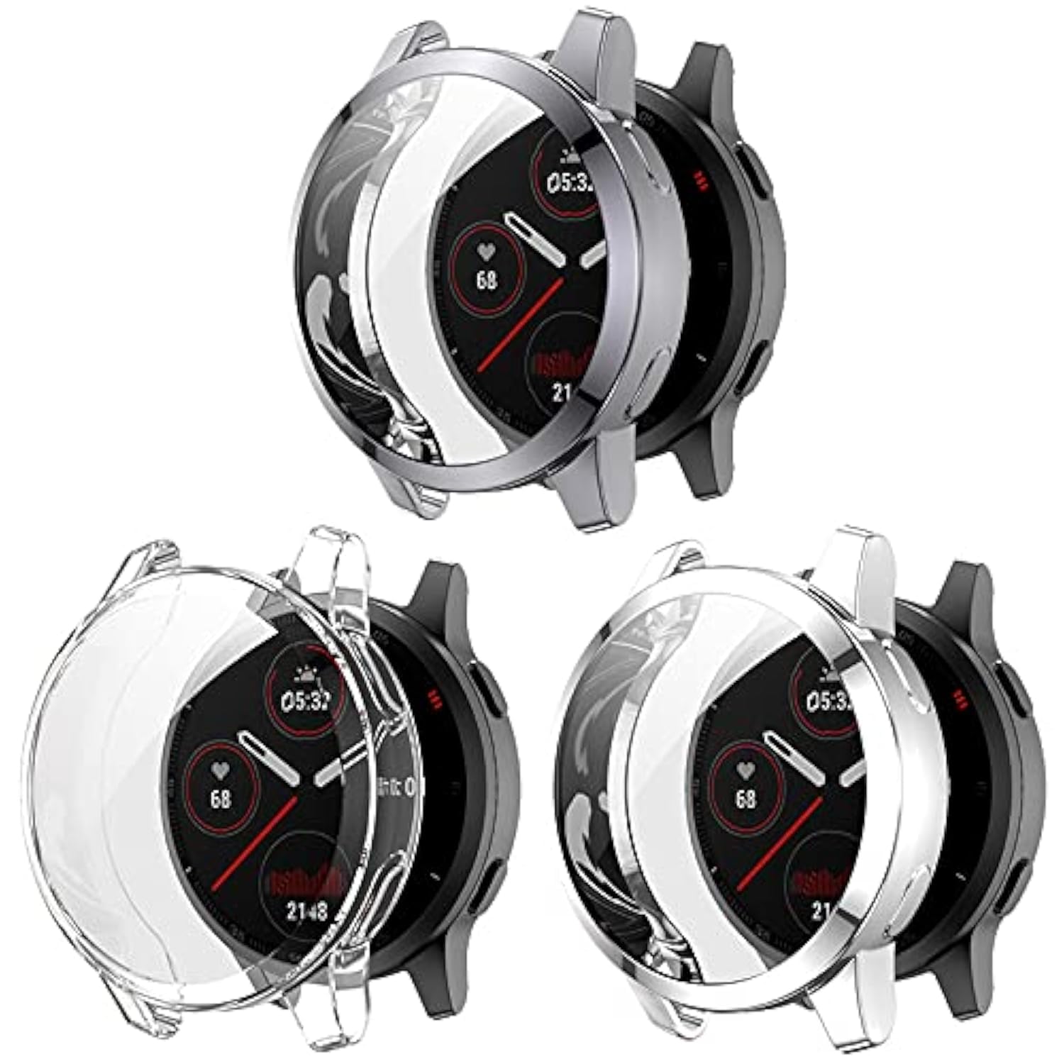 商品情報商品の説明FitTurn スクリーンプロテクターケース　Garmin Venu 2 および Vivoactive 4 ウォッチに対応　TPU のスリムケースカバー [メタルメッキカラーフレーム] [3D フルカバー] Venu 2 ...