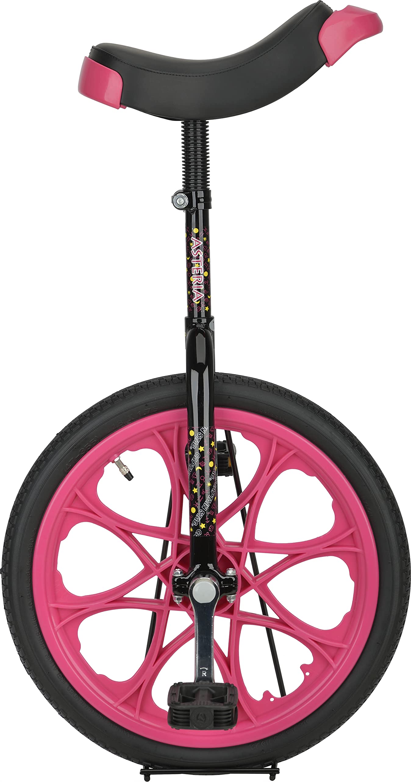 商品情報商品の説明ポップでキュート、かわいいデザイン。 キャプテンスタッグの一輪車アステリアがリニューアルして登場。 組立不要で届いたらすぐに遊べる。 保管に便利なスタンド付き。 【選べる固定方式】 ロックナットとシートピンの2つが入ってい...