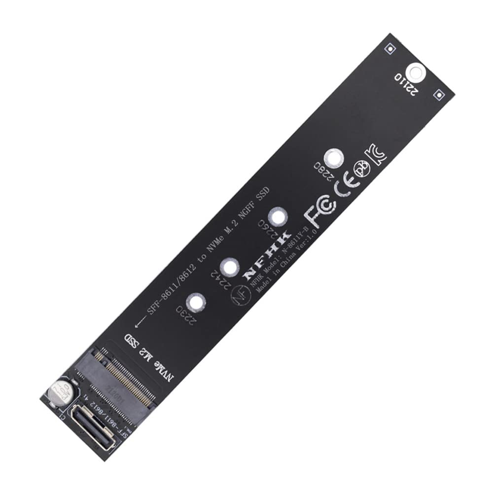 商品情報商品の説明Oculink SFF-8612 SFF-8611 to M.2 Kit NGFF M-Key to NVME PCIe SSD 2280 22110mm Adapter for Mainboard Oculink 4xコ...