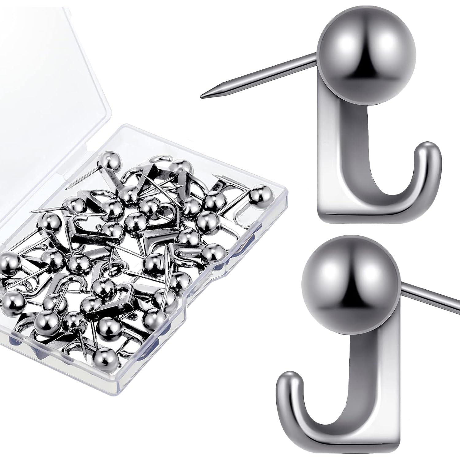 商品情報商品の説明主な仕様 【壁を傷めない】画鋲フックのピンは細く、細いピンが抜けた跡が目立たないので、壁を傷めたり家全体の見た目に影響を与えたりする心配はありません。乾燥壁、木製壁、石膏ボード、ベニヤ板、コルク板にのみ適用され、コンクリー...