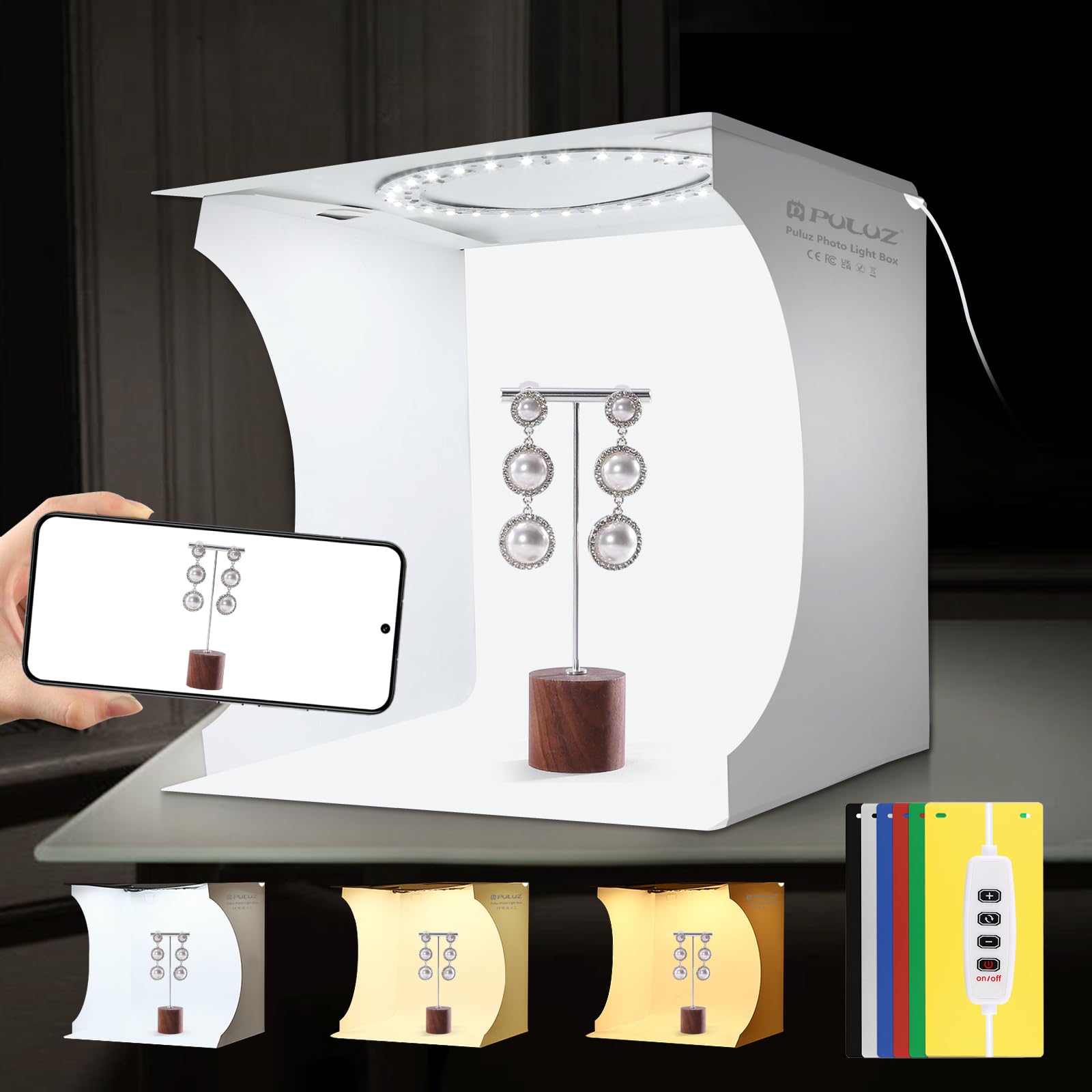 商品情報商品の説明寸法: 商品サイズ:23x23x1cm(折りたたみ時)、24x23x23cm(広げた状態)。 リングLED仕様 1. ビーズ数:72個 2. ランプビーズモデル:2835 3. ランプの明るさ:24-26lm 4. 白色光...